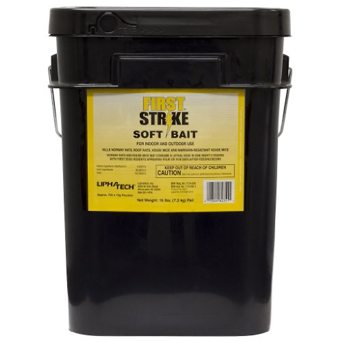 First Strike Soft Bait RAT/MICE Rodenticide Poison - 16 LBS