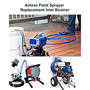 3Pcs Airless Paint Sprayer Inlet Strainer Fit for Magnum X5 LTS15 X7 LTS17 Airless Paint Spray Gun 3/4 Inch Thread Inlet Strainer Replacement 288716