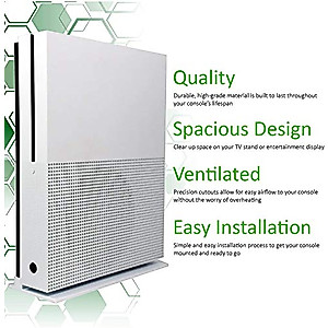 KlsyChry Vertical Stand for Xbox One S Console-White