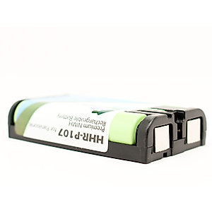 3 Pack - Replacement for Panasonic KX-TGA600S Battery - Compatible with Panasonic HHR-P107 Cordless Phone Battery - Compatible with KX-TGA600B PQSUHGLA1ZA KX-TG6051M KX-TGA510M KX-TG6021M