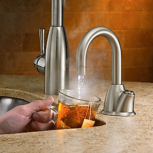 InSinkErator H-HOT100SN-SS Instant Hot Water Dispenser System with Stainless Steel Tank, 1, Satin Nickel