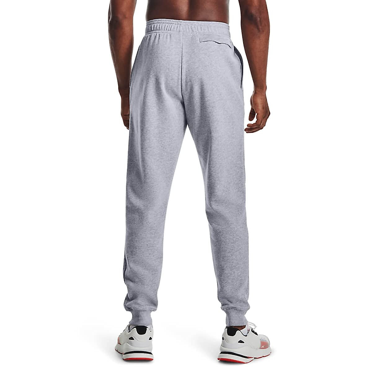 Under Armour Mens Rival Fleece Joggers , Mod Gray Light Heather (011)/Onyx White , XX-Large