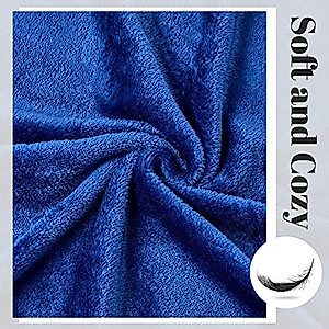 Juexica 20 Pcs Fleece Blanket Bulk Plush Throw Blankets Lightweight Warm Cozy Pet Friendly Solid Color for Home, Office, Wedding, Gifts, Outdoor, Camping, 40 x 60 Inches, Grey, Dark Blue, Red, Orange