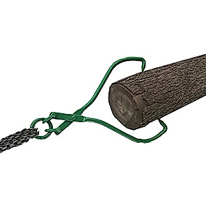 Timber Claw Hook, 18in - Log Lifting Tongs Heavy Duty Grapple Timber Claw, Lumber Skidding Tongs Logging Grabber 18" Jaw Opening