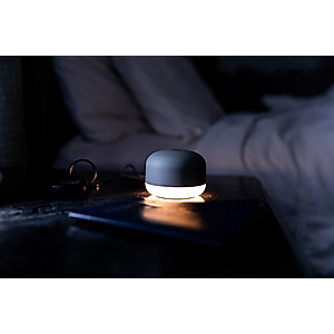 Yogasleep Travel Mini (Gray) Portable White Noise Machine, 6 Soothing Sounds, Dimmable Night Light, Compact Size for Travel & Diaper Bag, Sleep Aid, Adult & Baby, USB Rechargeable, Lanyard for Hanging