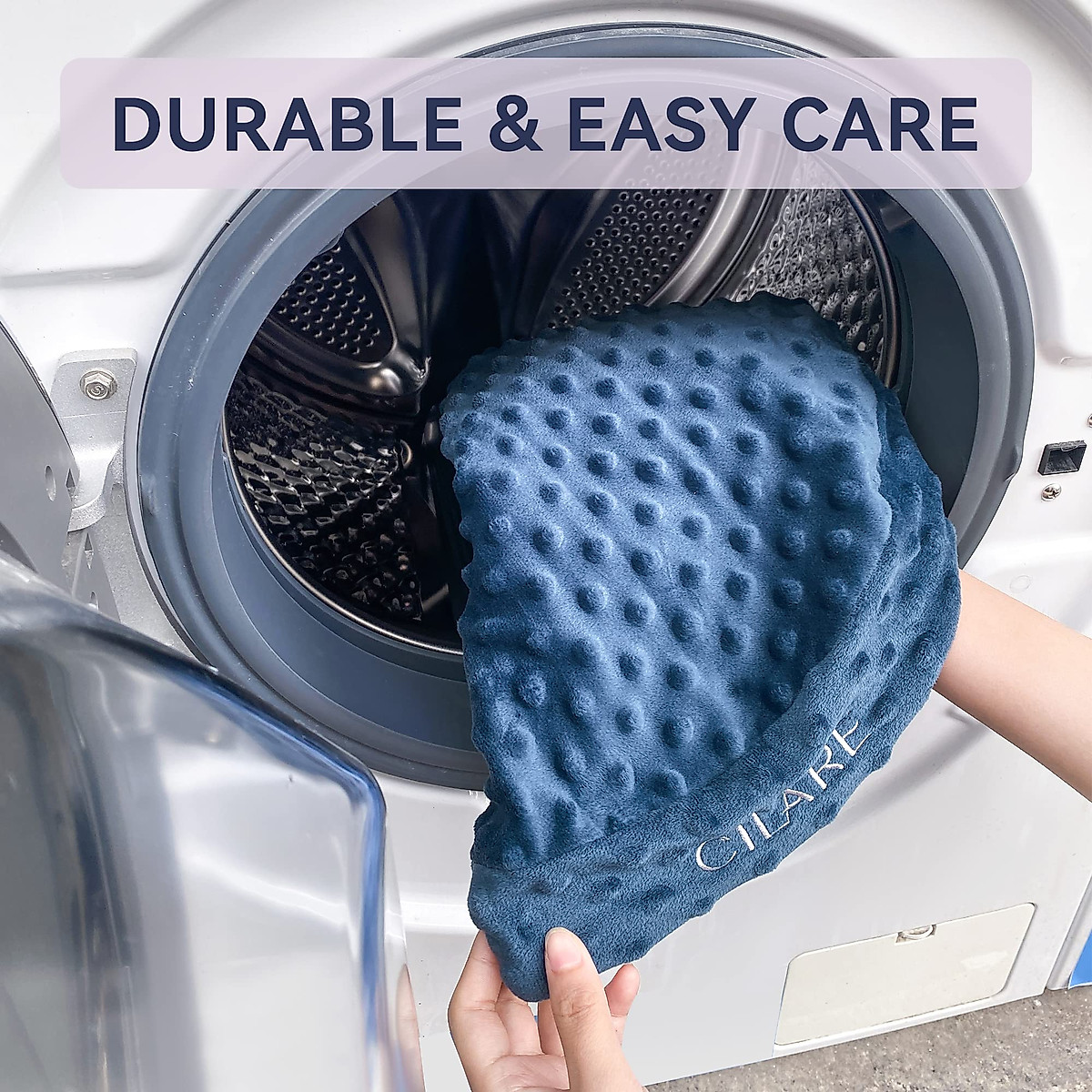 Cilare Pregnancy Pillow Wedge, Memory Foam Pillow for Maternity, Body Support, Belly, Back, Knees, Reversible and Adjustable Pillow with Removable Cover