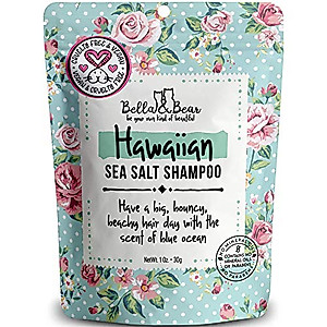 Bella & Bear Hawaiian Sea Salt Volumizing Shampoo, Exfoliating, Cruelty Free, Ocean Scent (1oz)