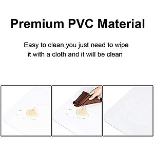 Azadx Office Chair Mat for Hardwood Floor 30 x 48'', Small Chair Mat Clear Easy Glide on Hard Floors, Rolling Chair Mat Plastic Mat Under Desk Chair