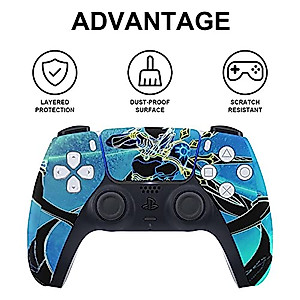 PlayStation 5 optical drive version sticker protective cover, Sword Art Online Alicization Asada Shino's Strongest Character Soul ps5 controller protective shell (compatible with ps5 optical drive)