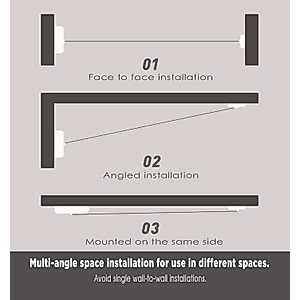 YAMEAER Retractable Clothesline Indoor Outdoor Clothes Line, Heavy Duty Clothes Drying Laundry Line, Retracting Hanging Clothing Drying Rack, with Lock to Prevent Sagging