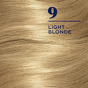 Clairol Nice'n Easy Permanent Hair Dye, 9 Light Blonde Hair Color, Pack of 3