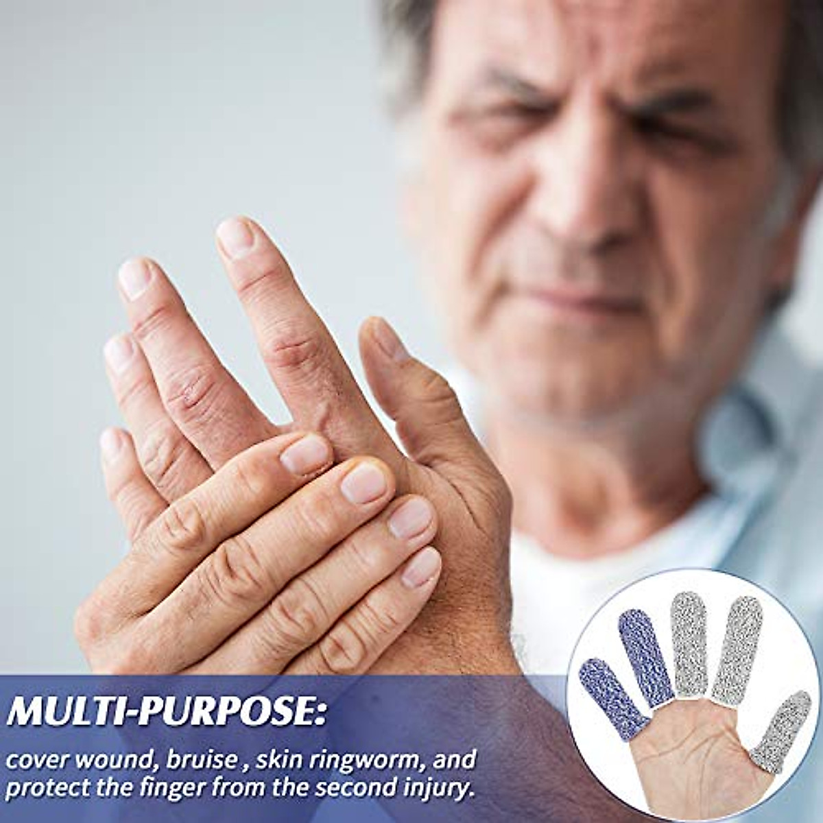 40 Pcs Finger Cots Cut Resistant Protector Anti-Cut Fingertips Finger Sleeve Reusable Finger Covers Thumb Finger Protection Cots for Kitchen Work Sculpture Supplies