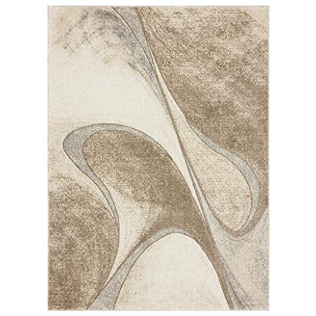LUXE WEAVERS Tower Hill Abstract Beige 5x7 Area Rug