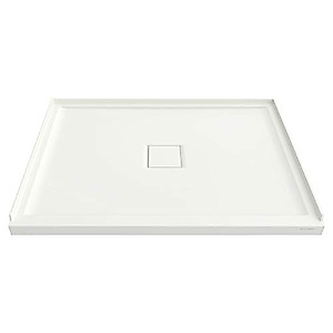 American Standard 4836SM-COL.218 Townsend 48 x 36 Inch Solid Surface Shower Base, Soft White