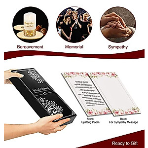 SkylaRose Memorial Wind Chimes - Sympathy Gifts, Memorial & Bereavement Gifts for Loss of Loved One Condolence Gift Remembrance & in Memory of Loved One Wind Chimes for Outside Decor, 32", Rose Gold