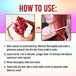 Punky Colour 3-in-1 Color Depositing Hair Cleanser & Conditioner, 8.5 fl oz. (Redilicious)