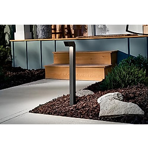 Kichler 12V LED Right Angle Path Light Textured Black 22.00x5.75x1.50