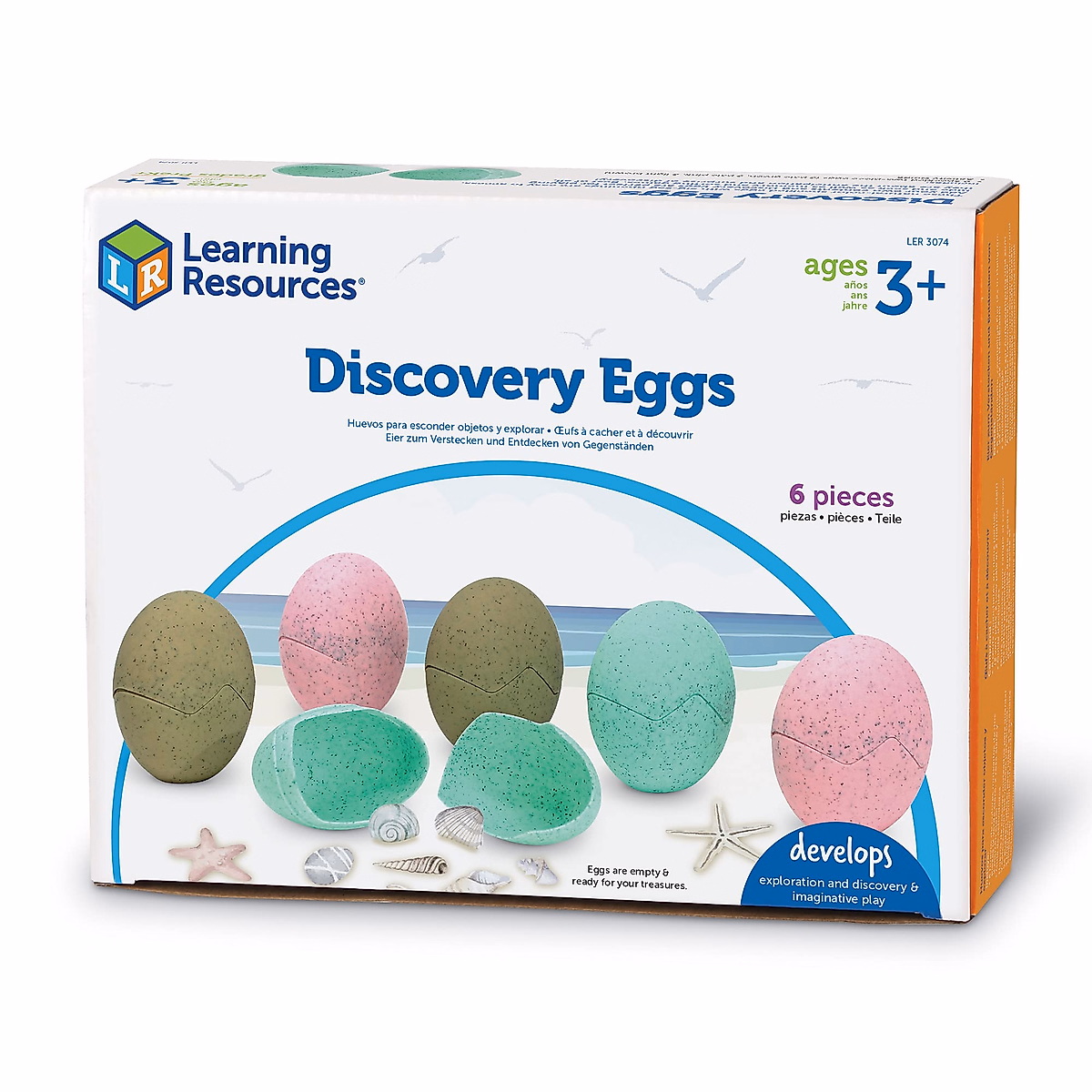 Learning Resources Discovery Eggs - 6 Pieces, Ages 3+ Toddler Learning Toys, Preschool Learning Toys