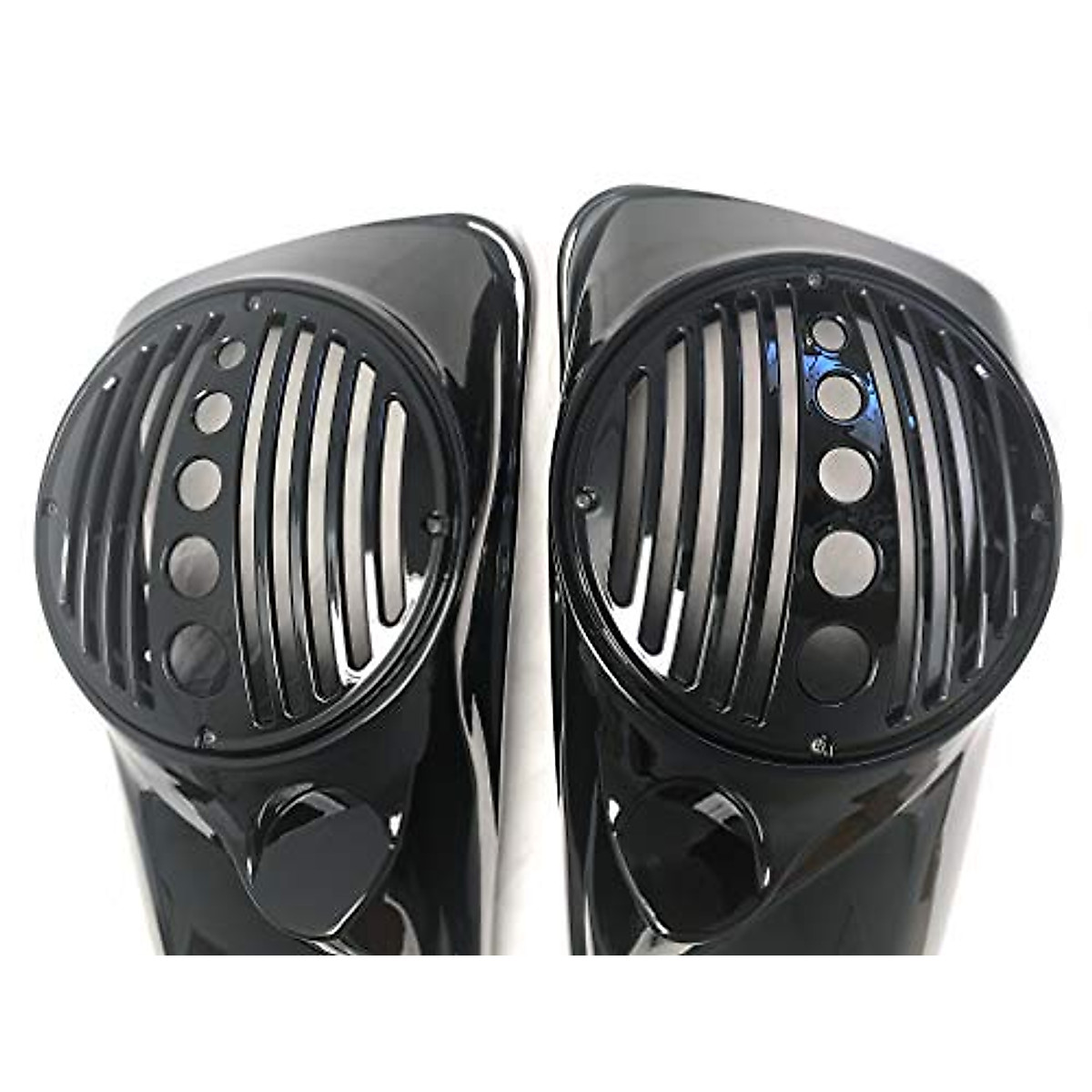 Mutazu 8" Speaker Lids w/Tweeter Port for Harley 2014 up Touring Models