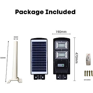 Homeandlighting 60w Solar Street Light, Homeandlighting 60w Solar Street Light 6000 Lumens By Home And Lighting, Home And Lighting Solar Lights Outdoor, Remote Control,4 Lighting Modes,Waterproof (1)