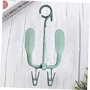 Zerodeko 1Pc Hanging Clothes Drying Rack Shoes Drying Hanger Laundry Hanging Rack Laundry Hanger Drying Rack Shoes Drying Rack Shoes Dryer Rack Dryer Rack for Shoes Coat Hanger Shoe Rack