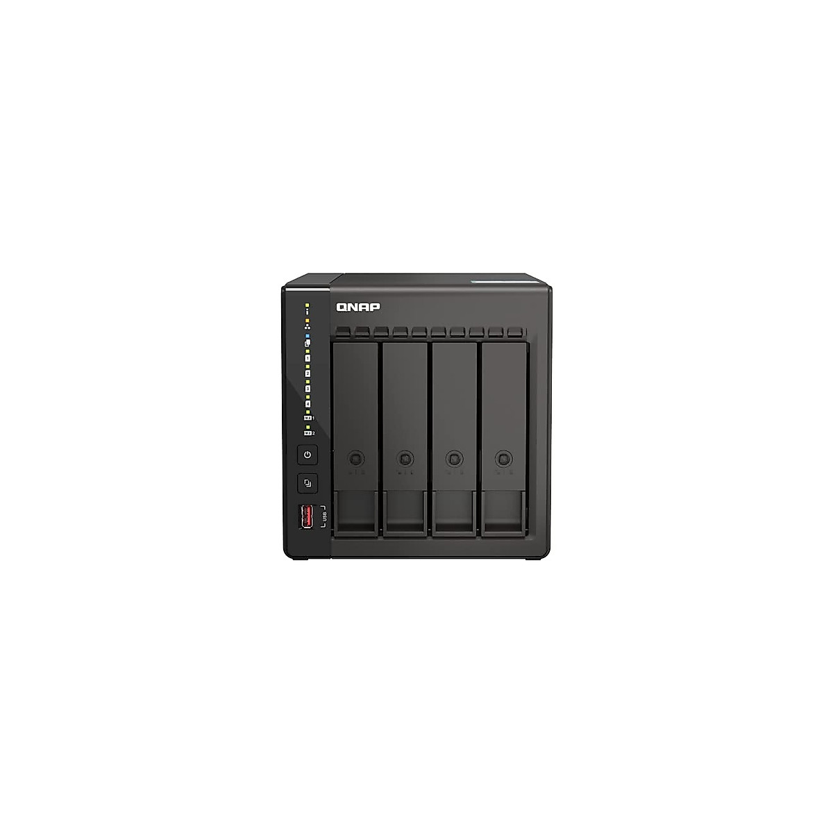 QNAP TS-453E-8G-US 4 Bay High-Performance Desktop NAS with Intel Celeron Quad-core Processor, 8 GB DDR4 RAM and Dual 2.5GbE (2.5G/1G/100M) Network Connectivity (Diskless)
