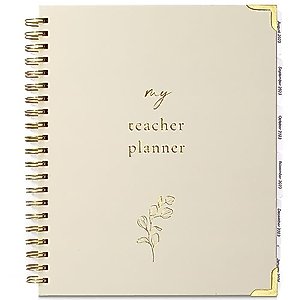 Simplified Teacher Planner For The 2023-2024 Academic School Year - Your All Incl. 8.5" x 11" Lesson Plan Book Supplies - Easily Organize Your Daily, Weekly & Monthly Classroom/Homeschool Schedule