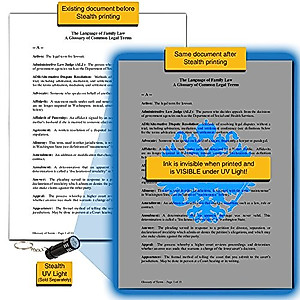 VersaInk Stealth iX Ink - HP 63BiX & 63CiX Combo Pack - Invisible Ink Replacement Cartridges Ink, Black