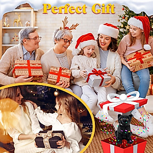 YZXZM Black Cat Plush, Realistic Black Cat Stuffed Animal Pillow, Cute Plush Toy Gifts for Birthday/Halloween/Christmas, 9 inch