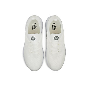 RBX Women's Slip On Athletic Training Shoe Lightweight Running Sneaker Quick Dry Mesh Breathable Gym Shoe Easy Slip On Lace Up Sneakers for Walking, Workouts, Commuting, Casual Wear Ivory White 7.5