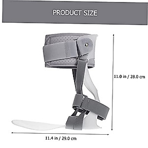 LALAFINA Foot Valgus Immobilizer Plantar Fasciitis Splint White Stand Adjustable Stand Feet Drop Brace Leg Brace for Men Plantar Fasciitis Night Splint Pvc White Foot Valgus Corrector Tool