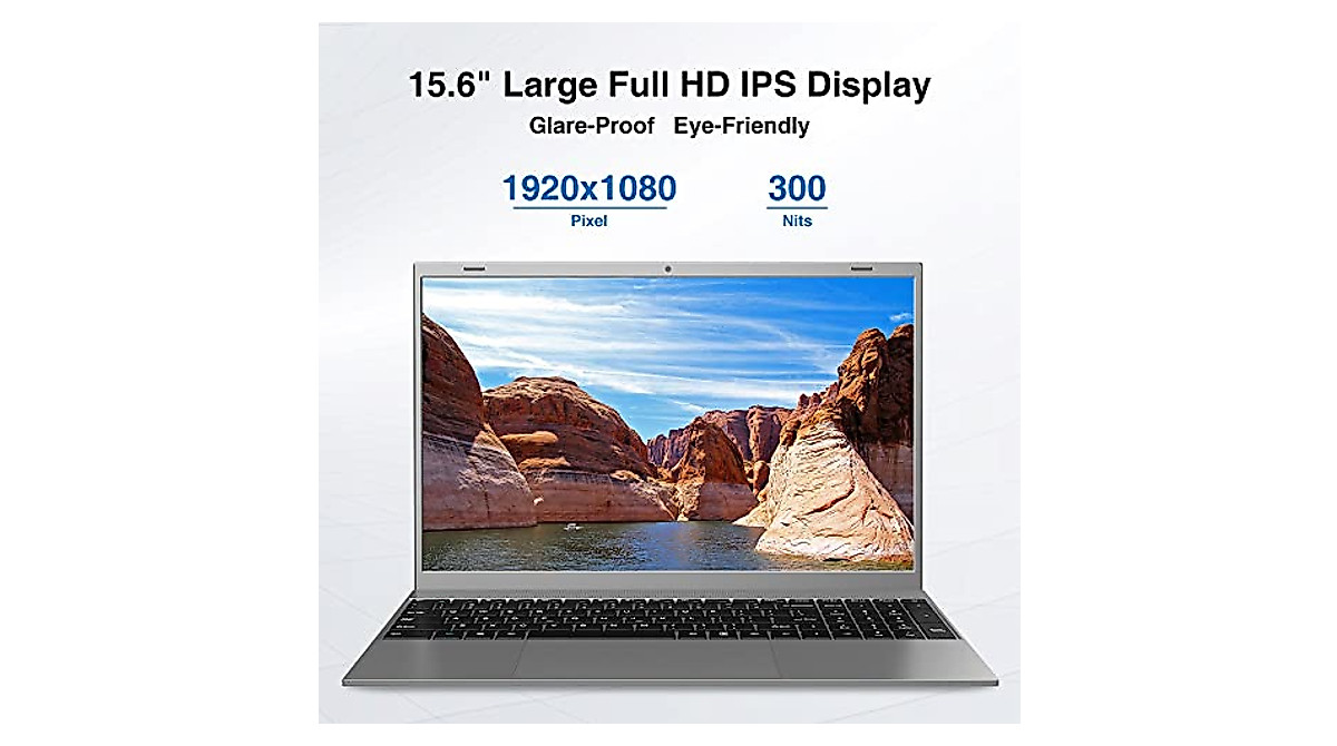 BiTECOOL Windows 11 Laptop - 15.6" FHD, Intel Celeron, 12GB RAM