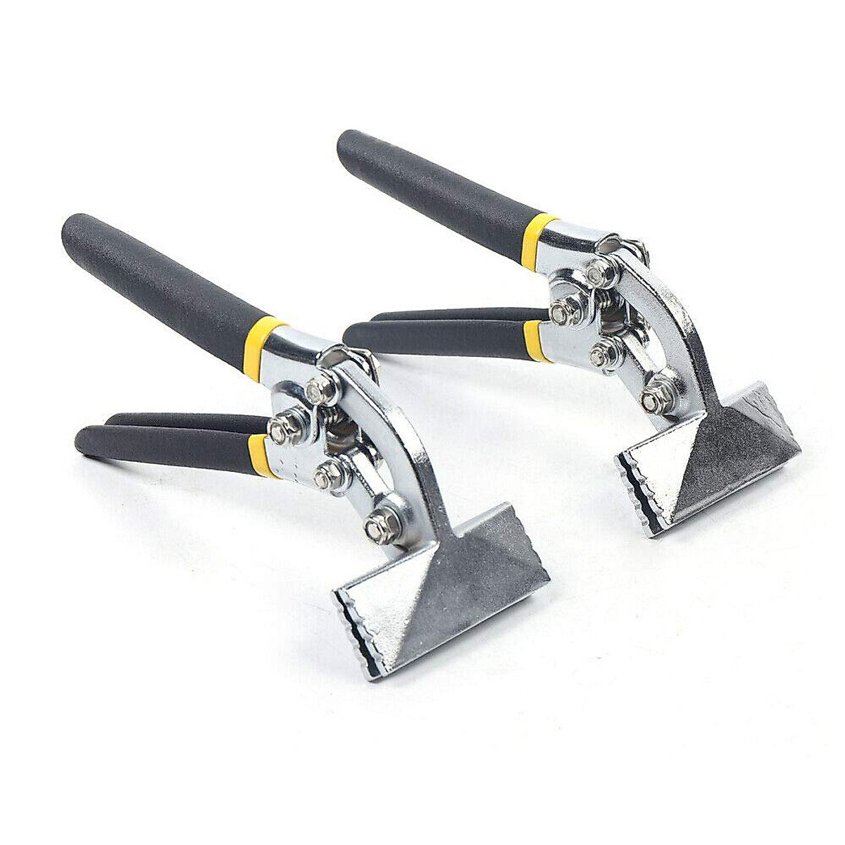 2PCS Flat Jaw Welding Welder's Pliers Hand Sheet Metal Bender Bending Tool Sheet Metal Welding Locking Pliers Metal Bending Folding Welding Tool 8.7"