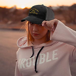 Richardson Trucker Mesh Hat Us Army Field Artillery B Embroidery Cotton Dad Hats for Men & Women Snapback Black Charcoal