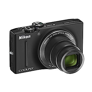 Nikon COOLPIX S8200 16.1 MP CMOS Digital Camera with 14x Optical Zoom NIKKOR ED Glass Lens and Full HD 1080p Video (Black) (Discontinued by Manufacturer) (Renewed)