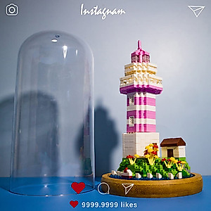 Uvini Building Blocks for Adults Lighthouse Building Kit Lighthouse Nautical Tabletop Beach Themed Ornaments Light Tower DIY Home Décor Decoration 797pcs (00888)