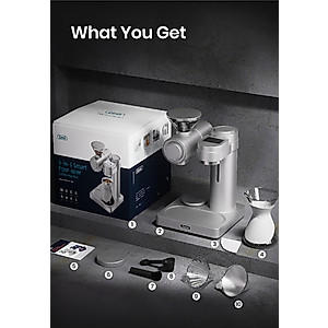 Gevi Professional Barista Coffee Machine | Smart Pour-over Drip Coffee Maker | Programmable Brew & Spin Speed | 51 Precise Grind Settings | Custom Recipes | Fast Heating Brewer for Home and Commercial