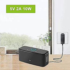 5V 2A Power Supply Adapter, 5V 2A AC DC Adapter, AC 100-240V to DC 5V, 5.5X 2.5mm DC Plug, Input 110V-240V, Output 5V 2A 10W, with DC Female Connector for Camera Route Hub CCTV, etc