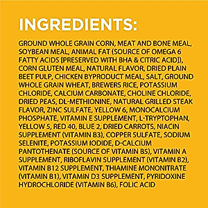 Pedigree Complete Nutrition Adult Dry Dog Food Grilled Steak & Vegetable Flavor Dog Kibble, 40 lb. Bag