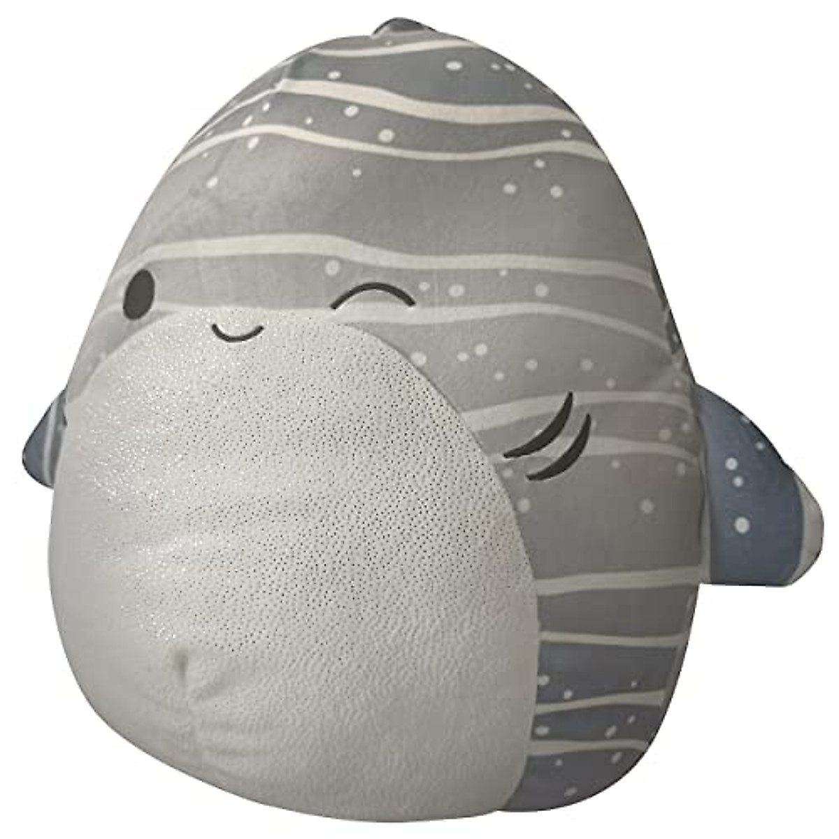 Squishmallows Original 14-Inch Sachie Grey Striped Whale Shark with White Belly - Large Ultrasoft Official Jazwres Plush