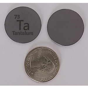 Tantalum (Ta) 24.26mm Metal Disc for Collection or Experiments