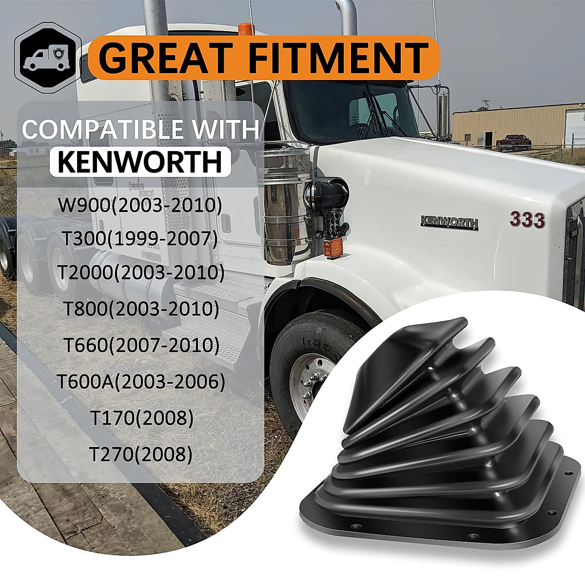 Camoo 924-5405 Automatic/Manual Transmission Shift Boot Compatible with Select Kenworth Models OEM Replacement Part Number K042-79.