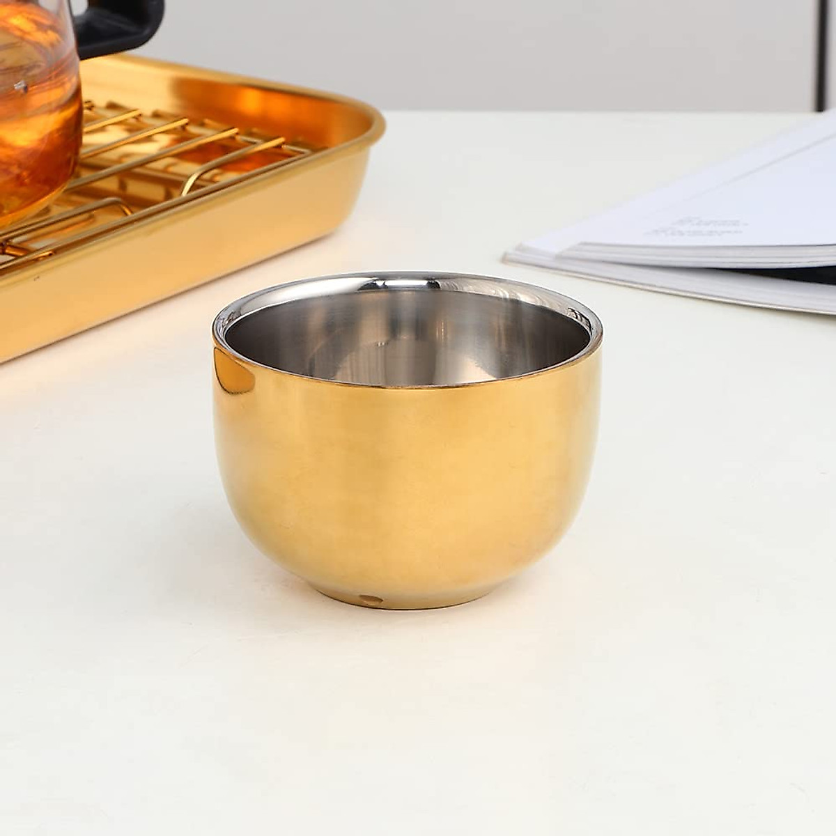 Buyer Star Stainless Steel Tea Cups, Espresso Cups, Double Wall Vacuum Insulated Mini Cups Set of 6