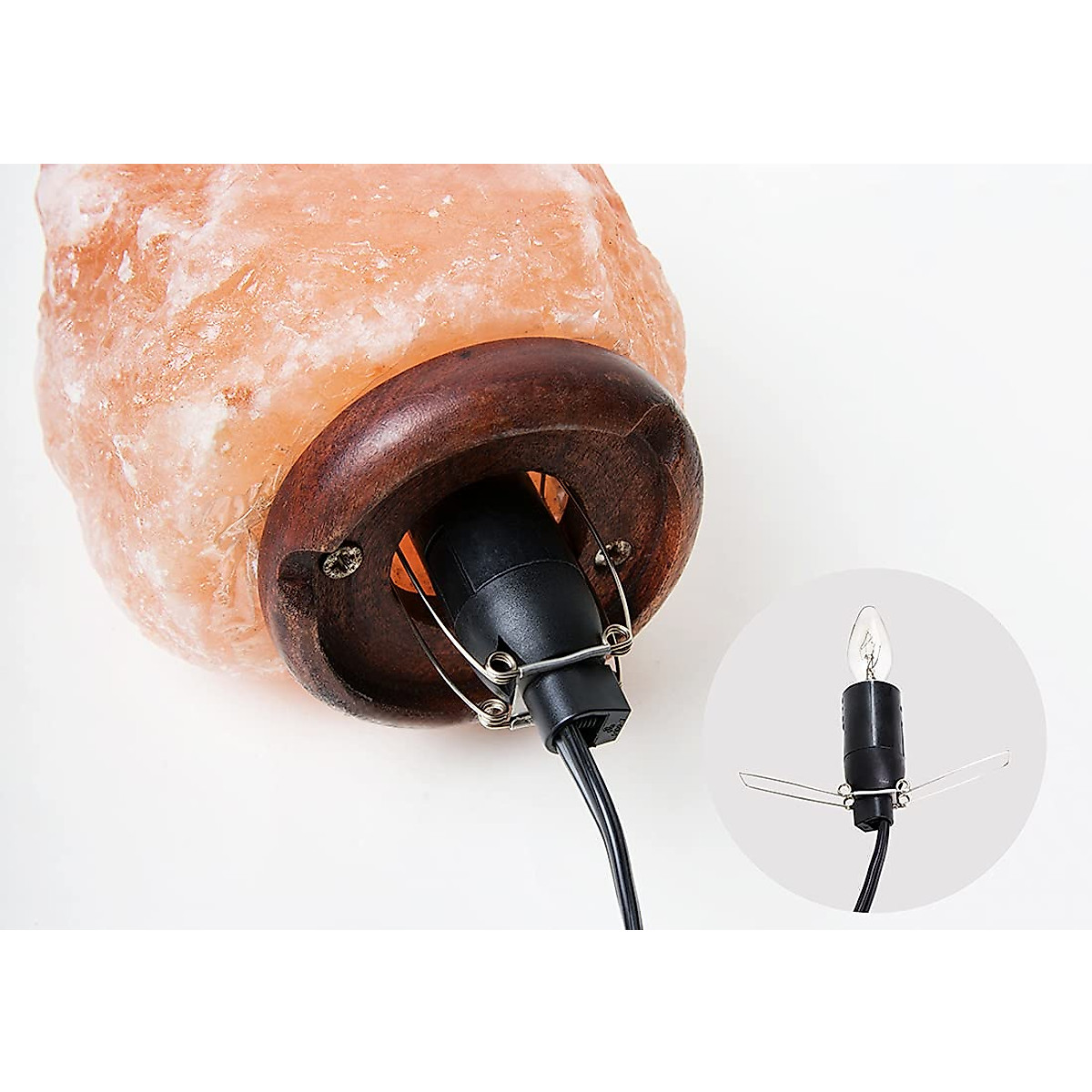 OHLGT Salt Lamp Light Bulbs 15 Watt 6 Pack, Himalayan Salt Lamp Original Replacement Bulbs E12 Socket Long Lasting Incandescent Bulbs