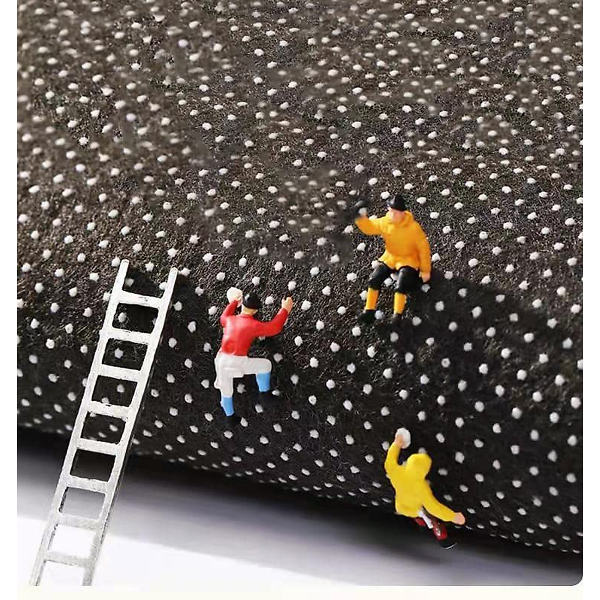 Grey Geometric Checkered Area Rug,Indoor Outdoor Rug，Low lint and Easy Care，Foldable Comfort Casual Living Room Bedroom Area 2x3ft