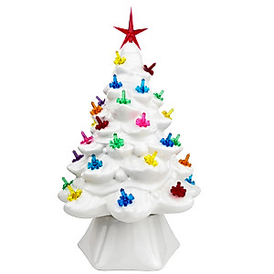 National Artcraft® Candle Blossom Ceramic Christmas Tree Lights - Red (90 Pcs)