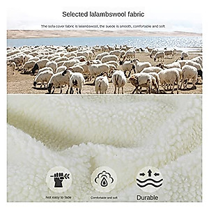 BORRGTU Bean Bag Chair,No Filling Living Room Furniture Big Round Soft Fluffy(it was only a Cover, not Full Bag) Faux Fur BeanBag Lazy Sofa Bed Cover Giant White 80x135cm