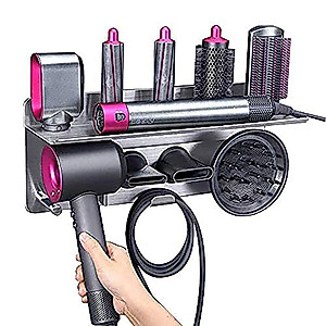 Stand Holder for Dyson Supersonic Hair Dryer Diffuser Nozzles, Magnetic Desktop Bracket Anti-Scratch Storage Organizer Space Saving for Bathroom Bedroom Hair Salon