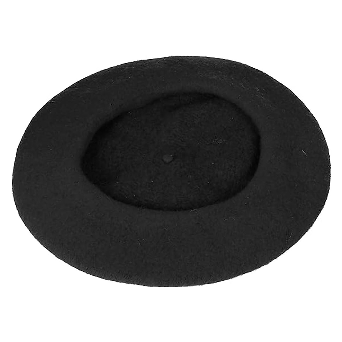 Kangaroo Black Hat- Women's Wool Beret, Parisian Hat, Lightweight Stylish Beret, Classic French Fashion Accessory