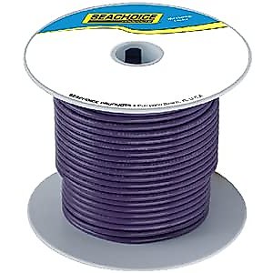 SEACHOICE Tinned Copper Marine Wire (Color: Purple, Size: 100', Option: 14 awg)